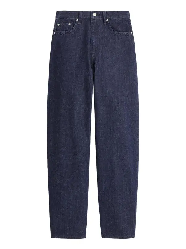Cos Bay Barrel-leg Jeans - Dark Blue