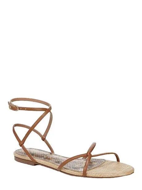 Sam Edelman Ellina Ankle Strap Sandals - Saddle