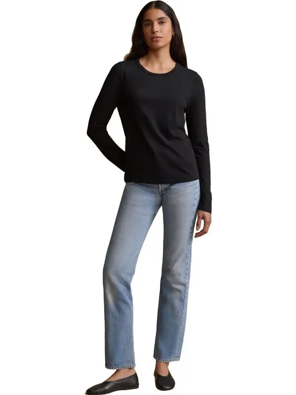 Jenni Kayne Long-sleeve Slim T-shirt - Black