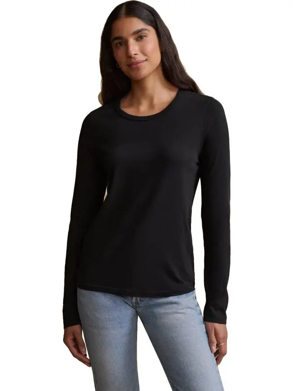 Jenni Kayne Long-sleeve Slim T-shirt - Black