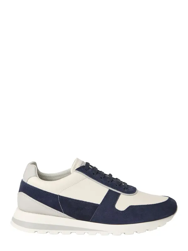 Brunello Cucinelli Panelled Sneakers - Blue