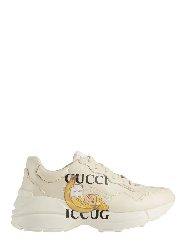 Gucci X Bananya Rhyton Sneakers - Cream
