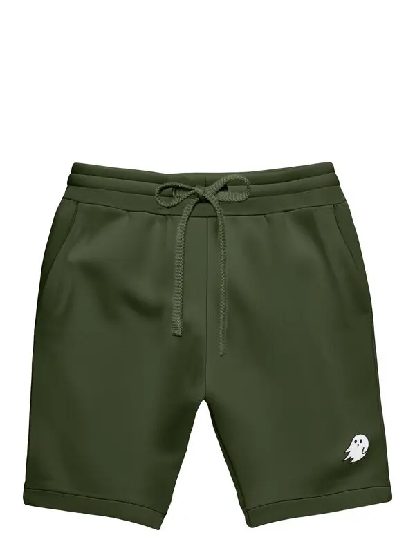 DALIX Ghost Relaxed Fleece Shorts - Mil Green