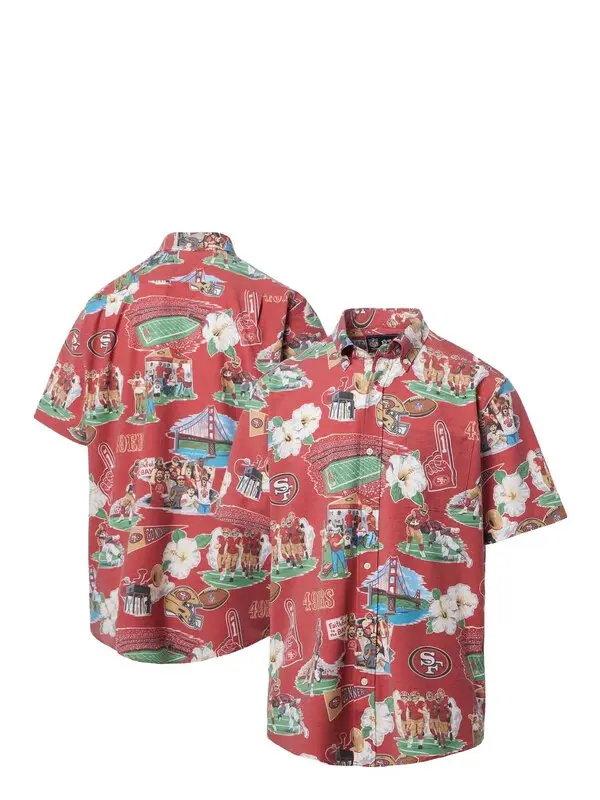 Reyn Spooner San Francisco 49ers Scenic Button-down Shirt - Red