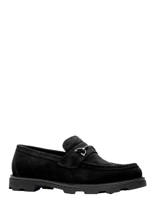 A. VEER Samuel Bit Loafer - Black Suede