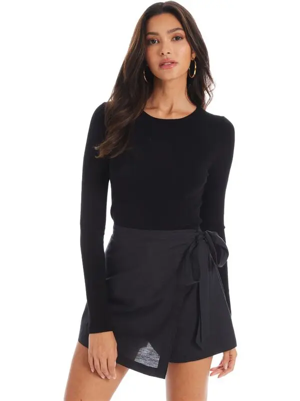 Allison Solid Rita Top - Black