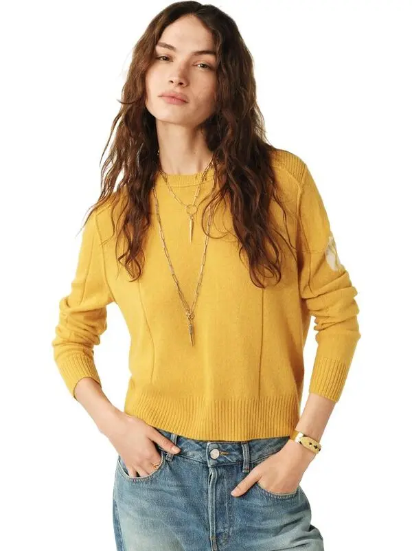 Ba&sh Charlotte Cashmere Sweater - Yellow