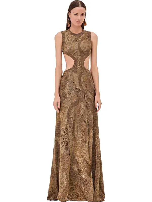 Alexis Haven Maxi Dress - Gold