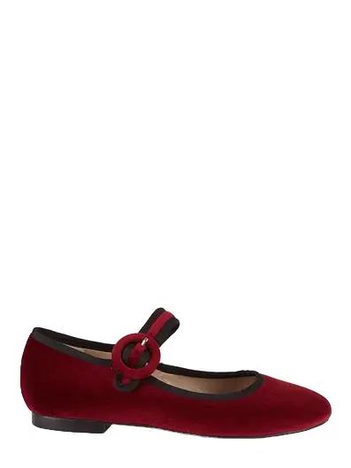 MENINA STEP Merceditas Mary Jane - Burgundy