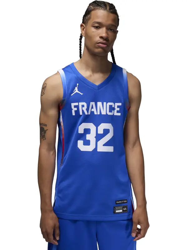 JORDAN Victor Wembanyama France Limited Road Basketball Replica Jersey - Blue