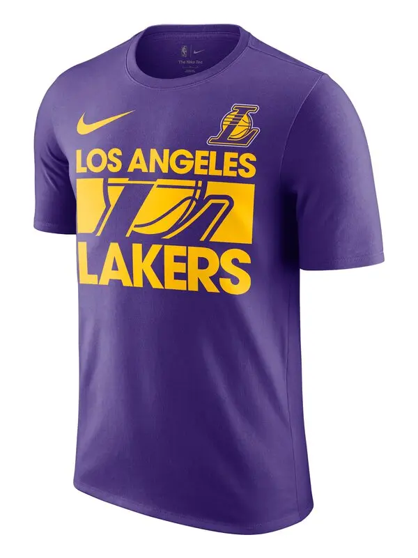 Nike Los Angeles Lakers Courtside Nba T-shirt - Purple
