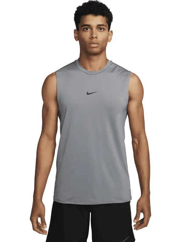 Nike Pro Dri-fit Slim Sleeveless Top - Grey