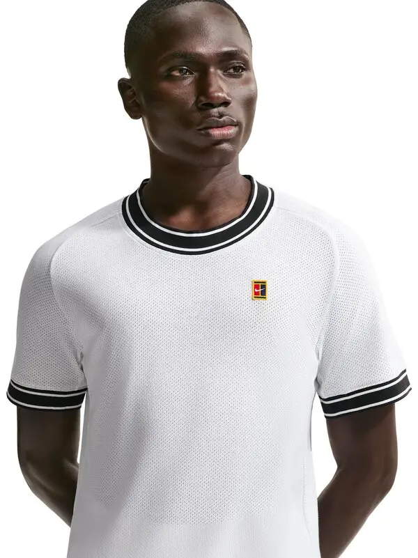 Nike Court Heritage Short-sleeve Tennis Top - White