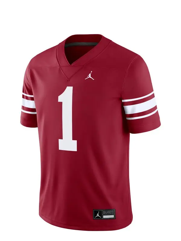 JORDAN Oklahoma Sooners Dri-fit College Game Jersey - Red