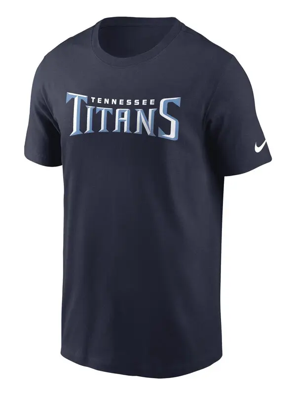 Nike Tennessee Titans Primetime Wordmark Essential Nfl T-shirt - Blue