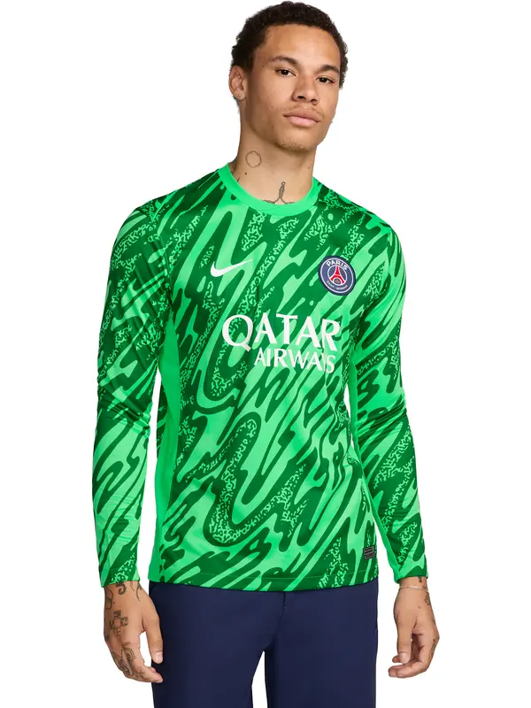 Nike Paris Saint-germain 2024/25 Stadium Goalkeeper Dri-fit Soccer Replica Long-sleeve Jersey - Green