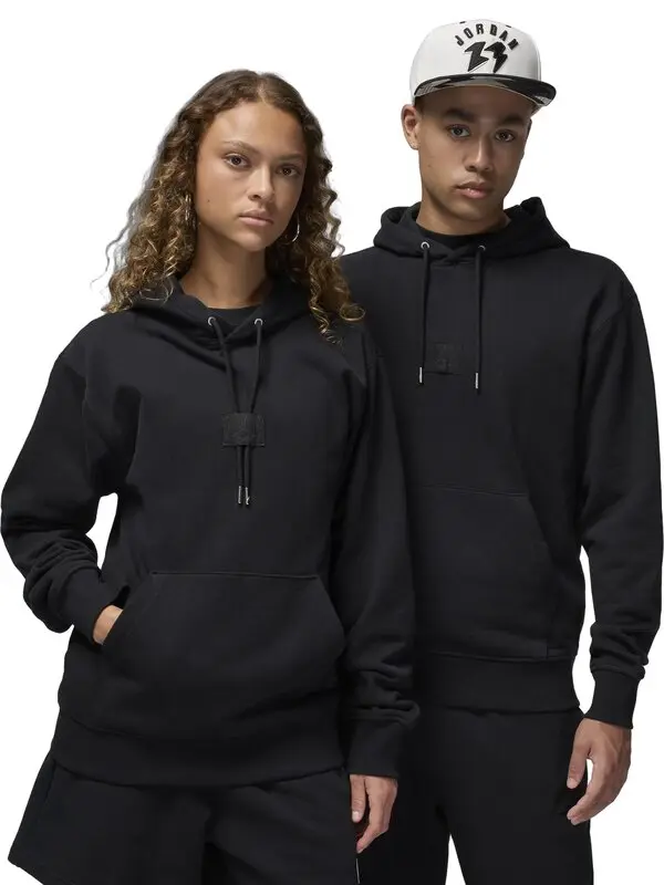 JORDAN Flight Fleece Pullover Hoodie - Black