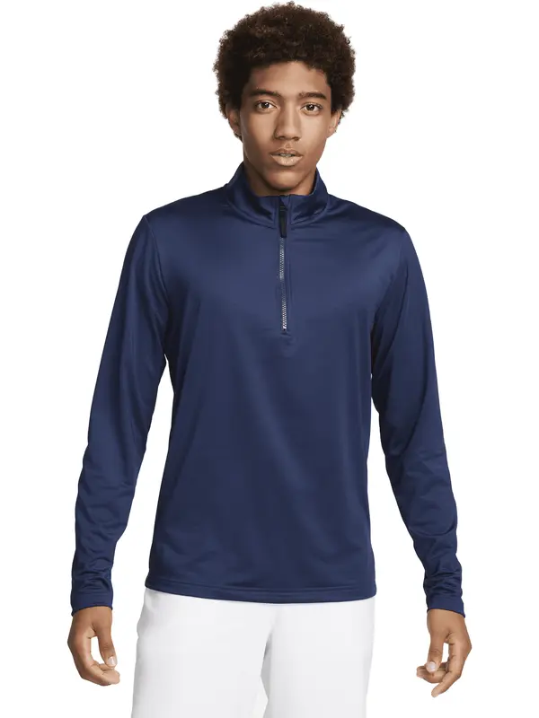 Nike Victory Dri-fit 1/2-zip Golf Top - Blue