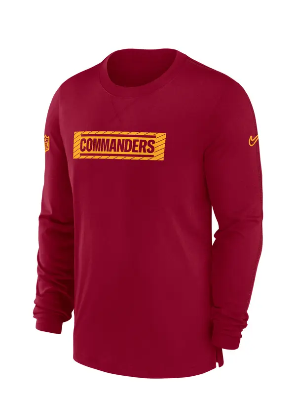 Nike Washington Commanders Sideline Player Team Issue Dri-fit Long-sleeve Top - Red