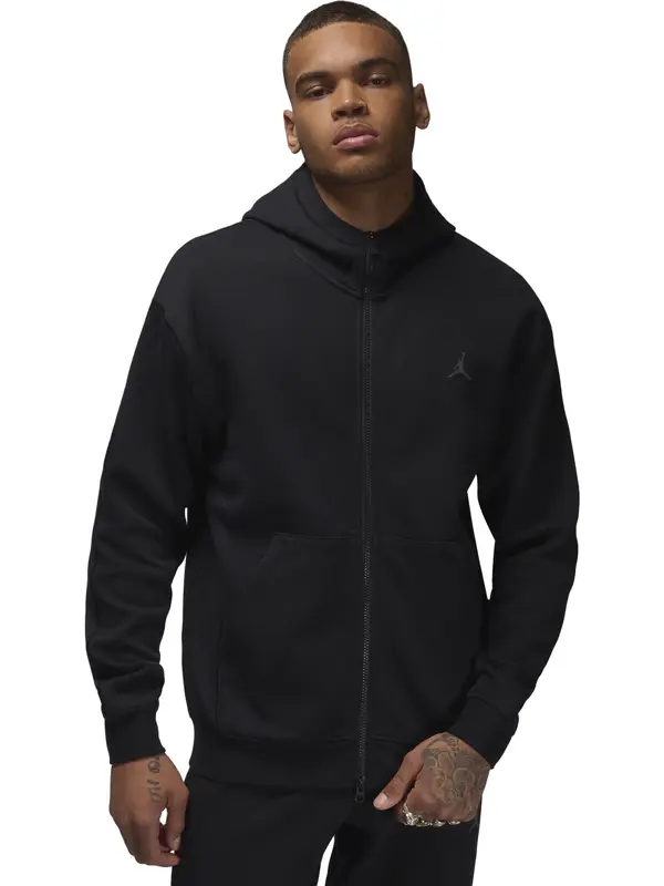 JORDAN Sport Hoop Fleece Dri-fit Full-zip Hoodie - Black