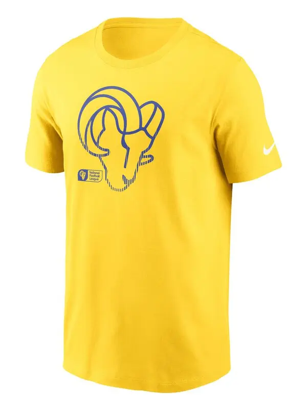 Nike Los Angeles Rams Faded Essential Nfl T-shirt - Yellow