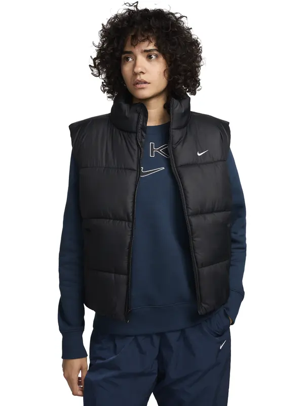 Nike Sportswear Classic Puffer Therma-fit Loose Vest - Black