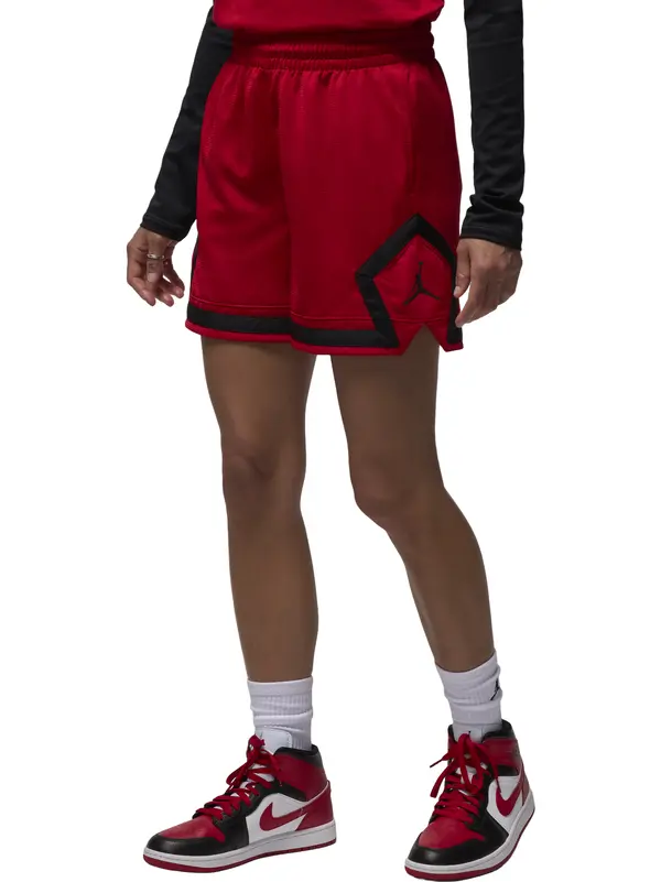JORDAN Sport 4" Diamond Shorts - Red
