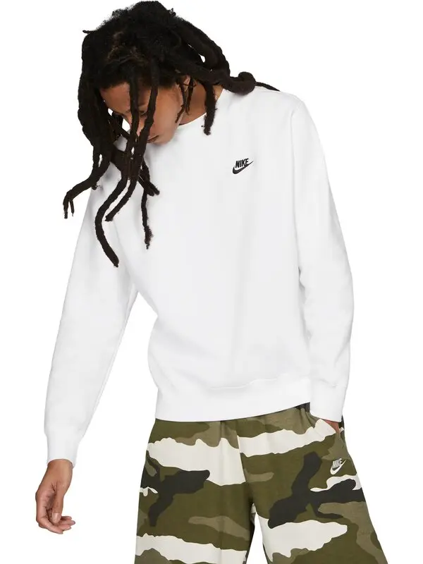Nike Sportswear Club Fleece Crew - White