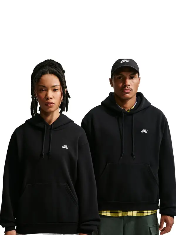 Nike Sb Fleece Pullover Skate Hoodie - Black