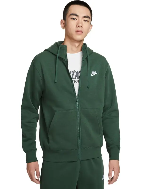 Nike Sportswear Club Fleece Full-zip Hoodie - Green