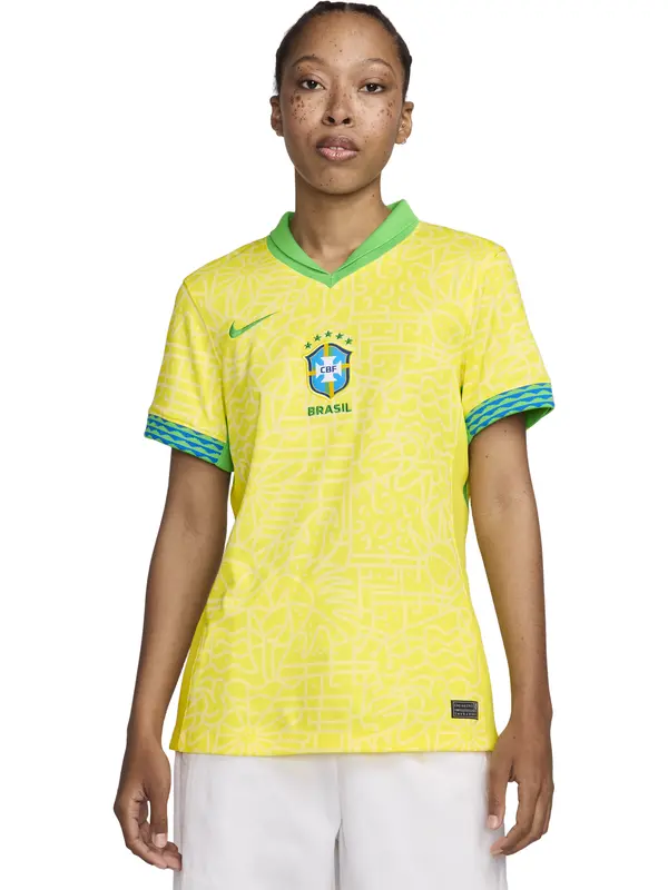 Nike Brazil 2024 Stadium Home Dri-fit Soccer Replica Jersey - Yellow