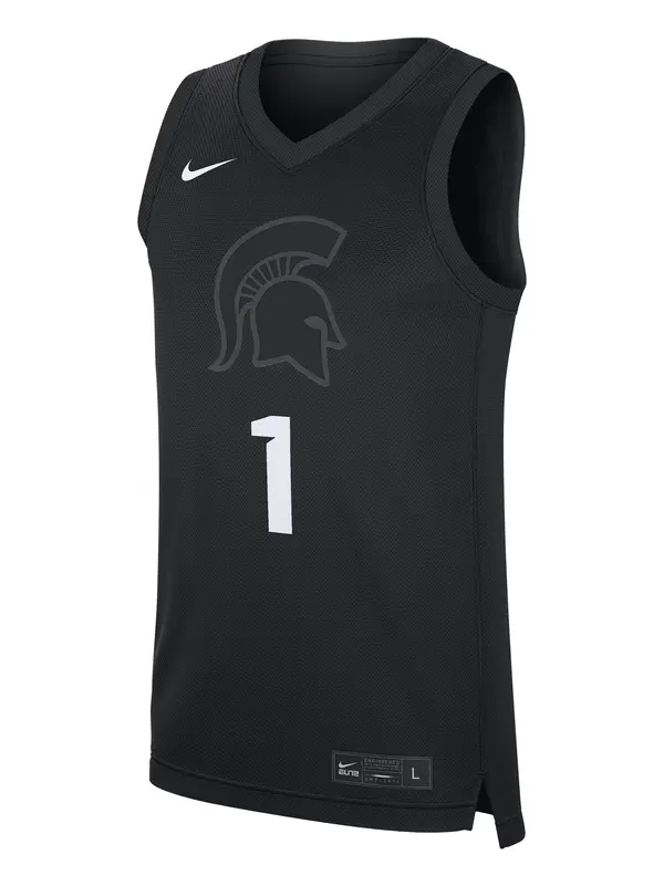 Nike Michigan State Spartans Replica College Basketball Jersey - Black
