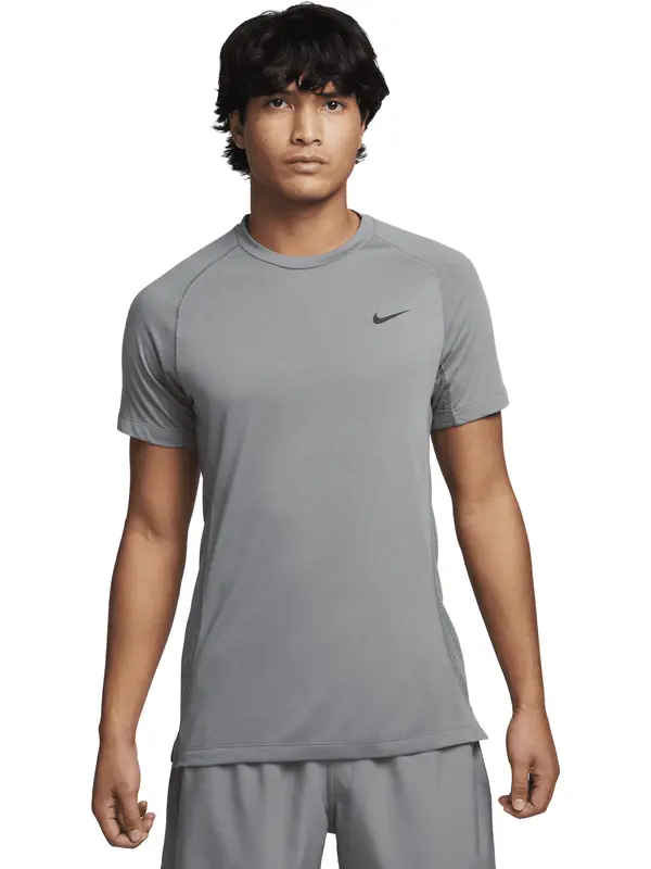 Nike Flex Rep Dri-fit Short-sleeve Fitness Top - Grey