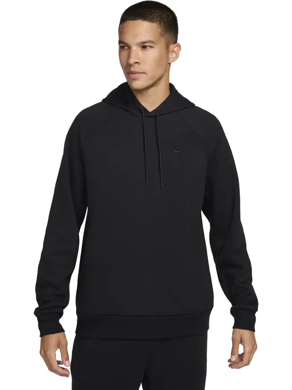 Nike Primary Fleece Dri-fit Uv Pullover Performance Hoodie - Black