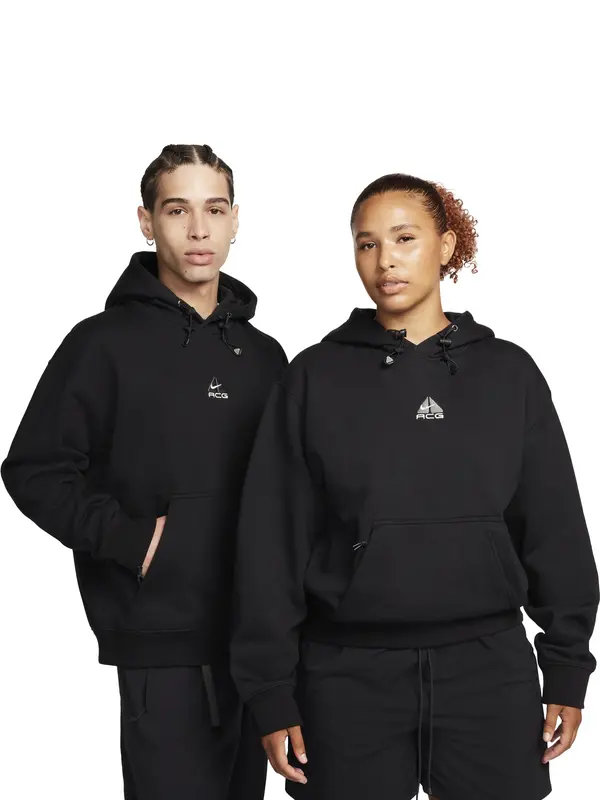 Nike Acg Therma-fit Fleece Pullover Hoodie - Black