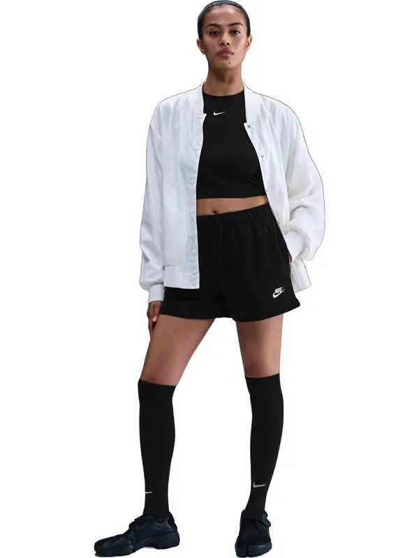 Nike Sportswear Club Fleece Mid-rise Shorts - Black