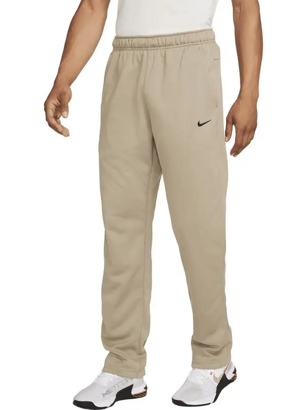 Nike Therma-fit Open Hem Fitness Pants - Brown