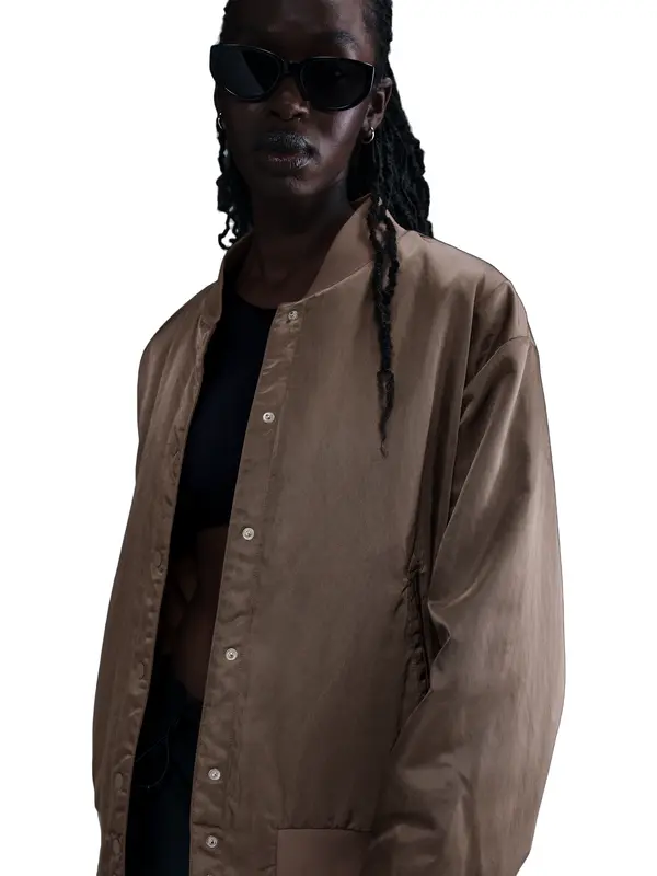 Nike Sportswear Destroyer Oversized Woven Jacket - Brown