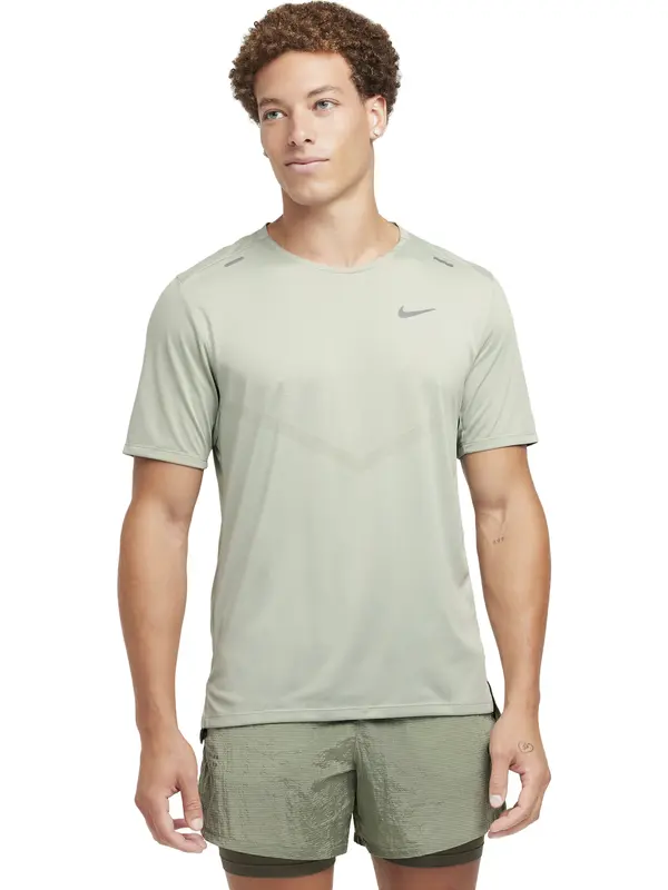 Nike Rise 365 Dri-fit Short-sleeve Running Top - Green
