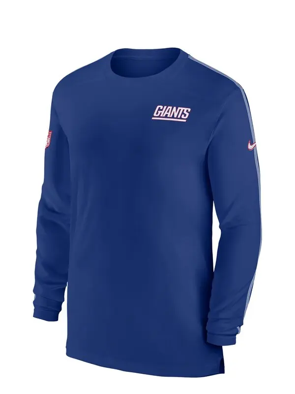 Nike New York Giants Sideline Coach Dri-fit Nfl Long-sleeve Top - Blue