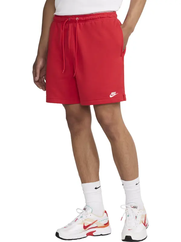 Nike Club French Terry Flow Shorts - Red