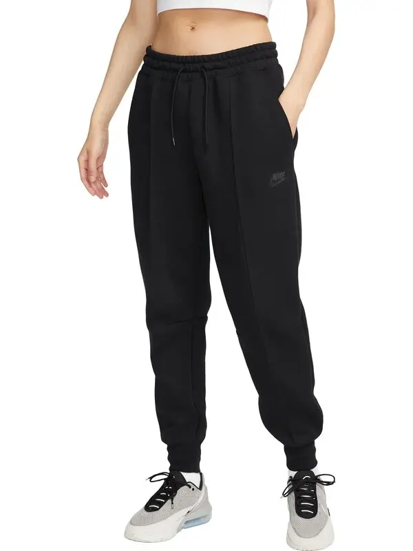 Nike Sportswear Tech Fleece Mid-rise Jogger Pants - Black