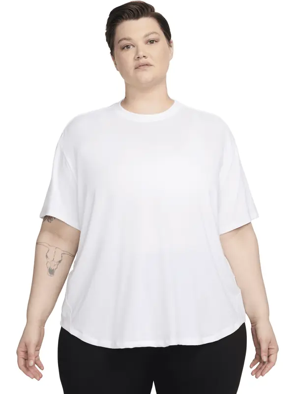 Nike One Relaxed Dri-fit Short-sleeve Top - White