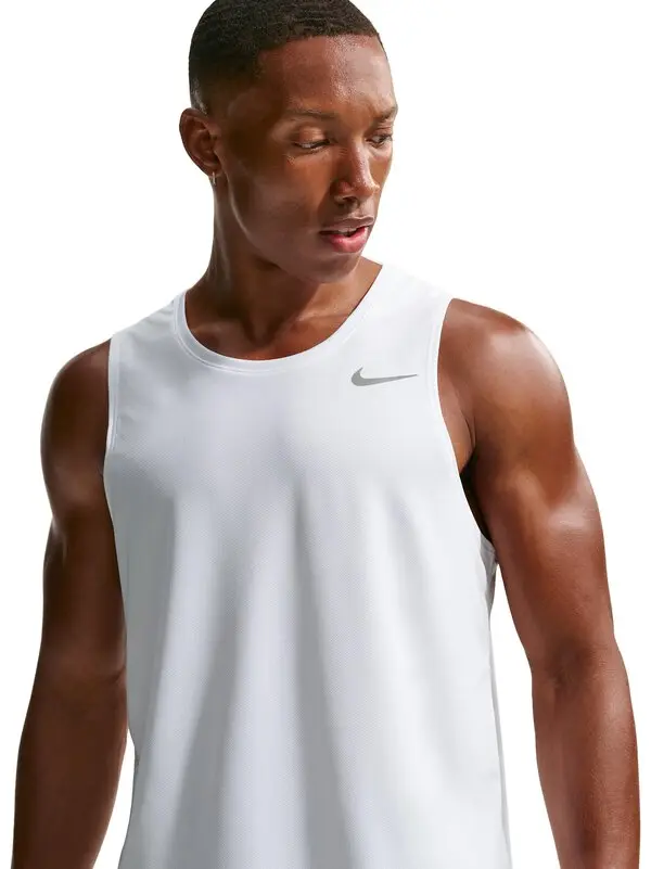 Nike Miler Dri-fit Running Tank Top - White