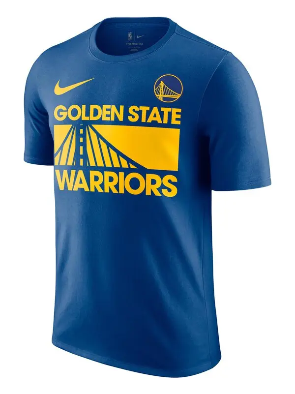 Nike Golden State Warriors Courtside Nba T-shirt - Blue