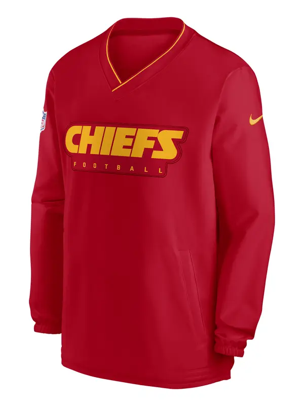 Nike Kansas City Chiefs Sideline Nfl Long-sleeve Windshirt - Red