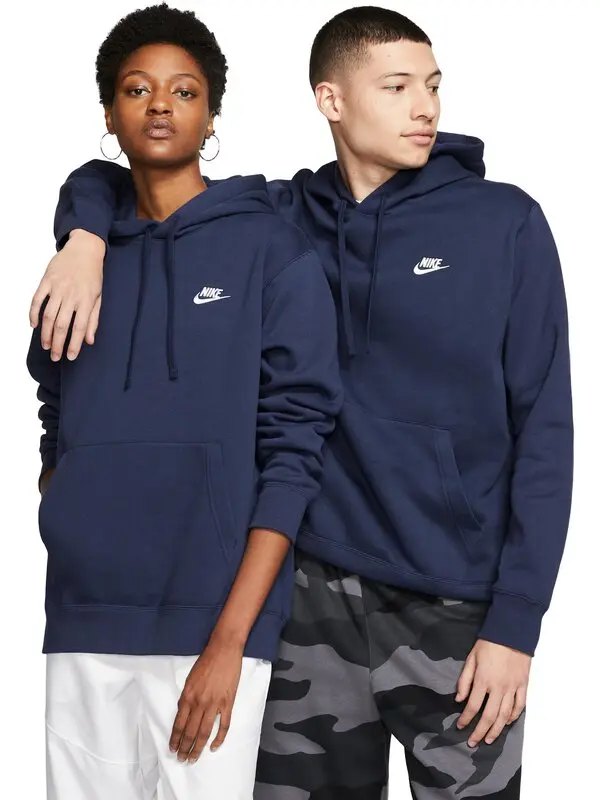 Nike Sportswear Club Fleece Pullover Hoodie - Blue