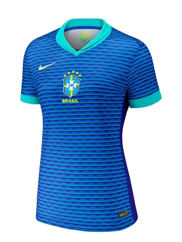 Nike Vini Jr. Brazil National Team 2024 Stadium Away Dri-fit Soccer Jersey - Blue