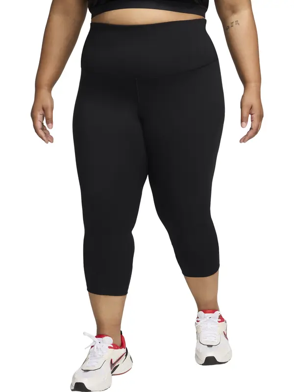 Nike One High-waisted Crop Leggings - Black