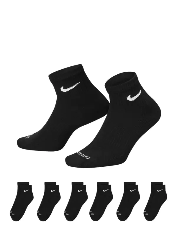 Nike Everyday Plus Cushioned Training Ankle Socks - Black